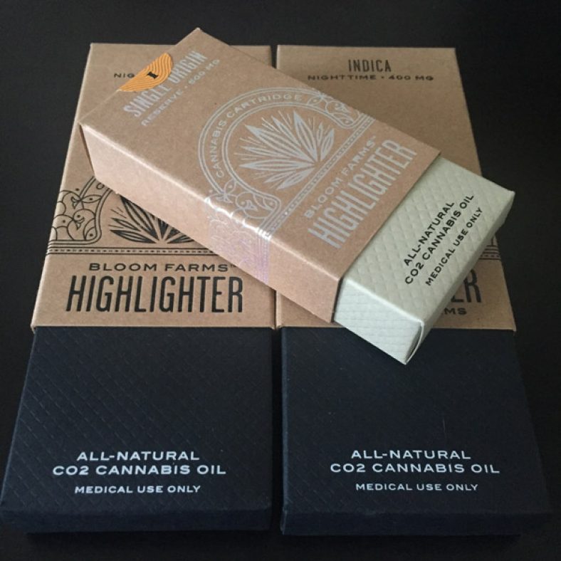 Bloom Farms Highlighter and Single Origin Reserve Cartridges